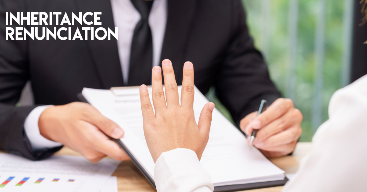 Inheritance Tax in Spain. Renunciation to the Inheritance.