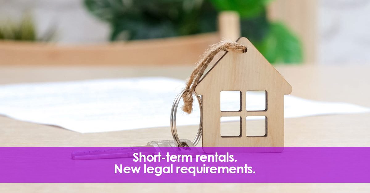 Short-term rentals. New legal requirements.